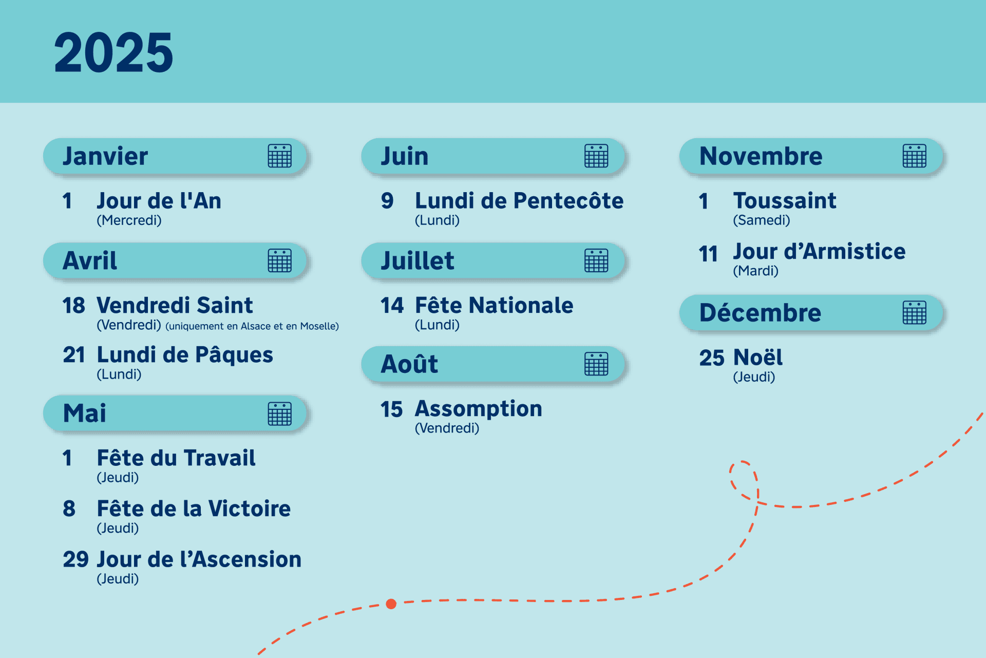 Jours fériés en France 2025 | MEININGER Hotels