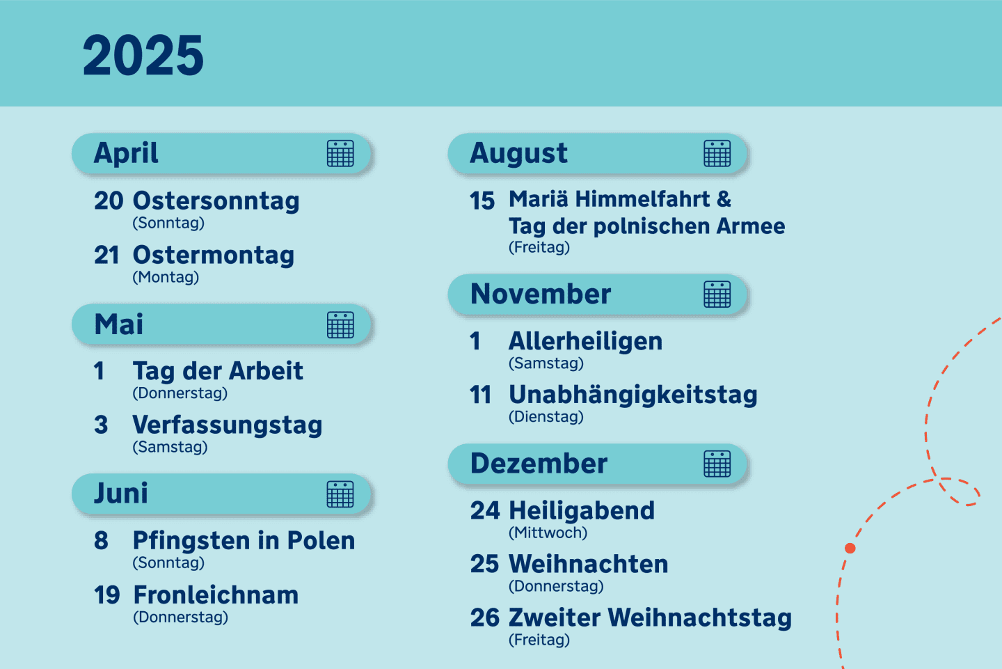 Feiertage in Polen 2025 | MEININGER Hotels
